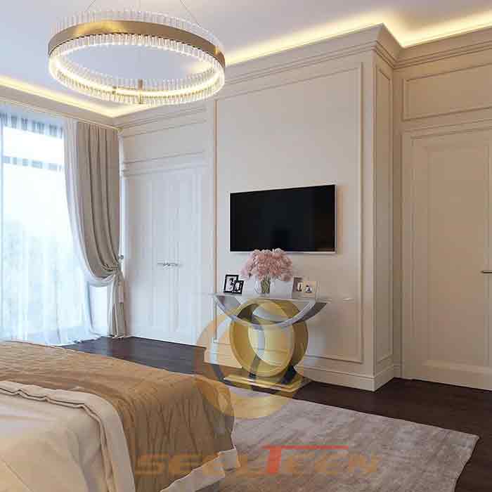 Modern bed frame hotel bedroom furniture set - Seelteen