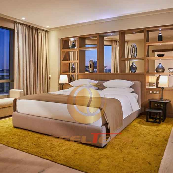 Platform queen bed frame Carlton hotel bedroom set